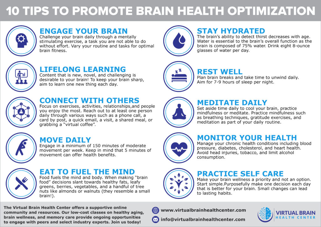 10 Essential Tips for Brain Health Optimization - Virtual Brain Health ...