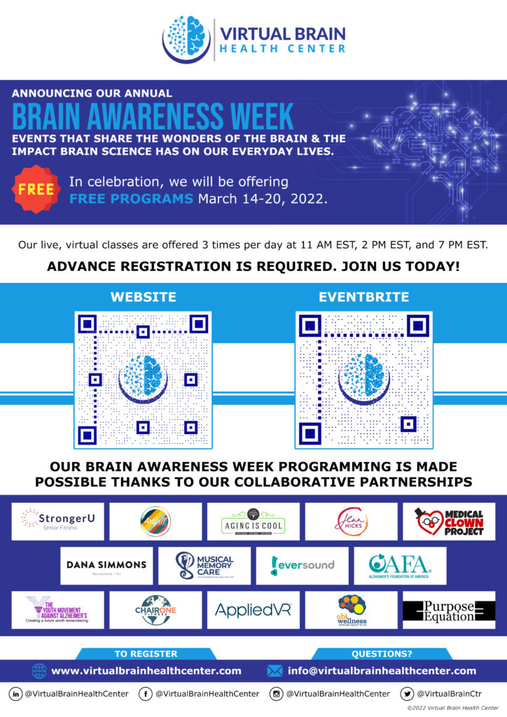 Brain Week 2022 - Virtual Brain Health Center